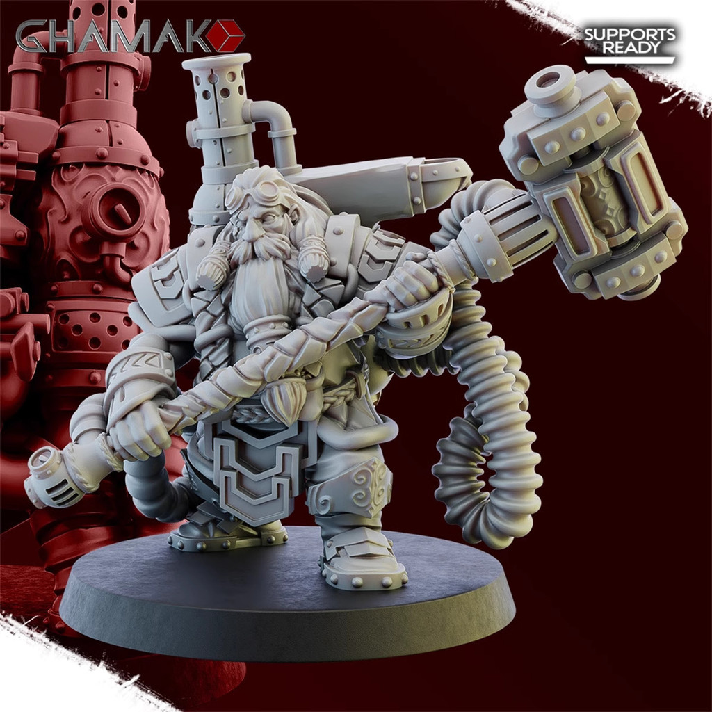 [DND Model] Dwarf Air Force Flight Balloon Gatling Mechanics Dungeons ...
