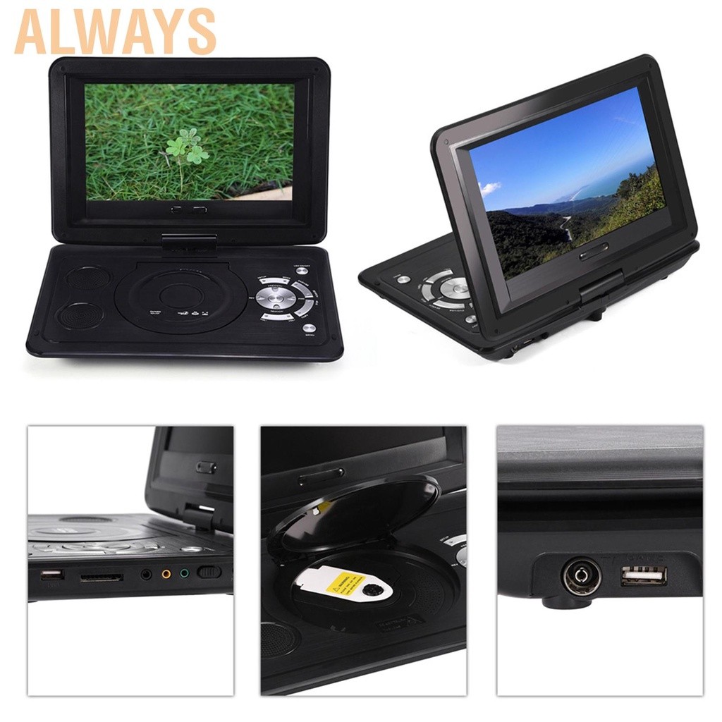 in stock HD TV DVD Player 800*480 Resolution 16:9 LCD Screen | Shopee ...