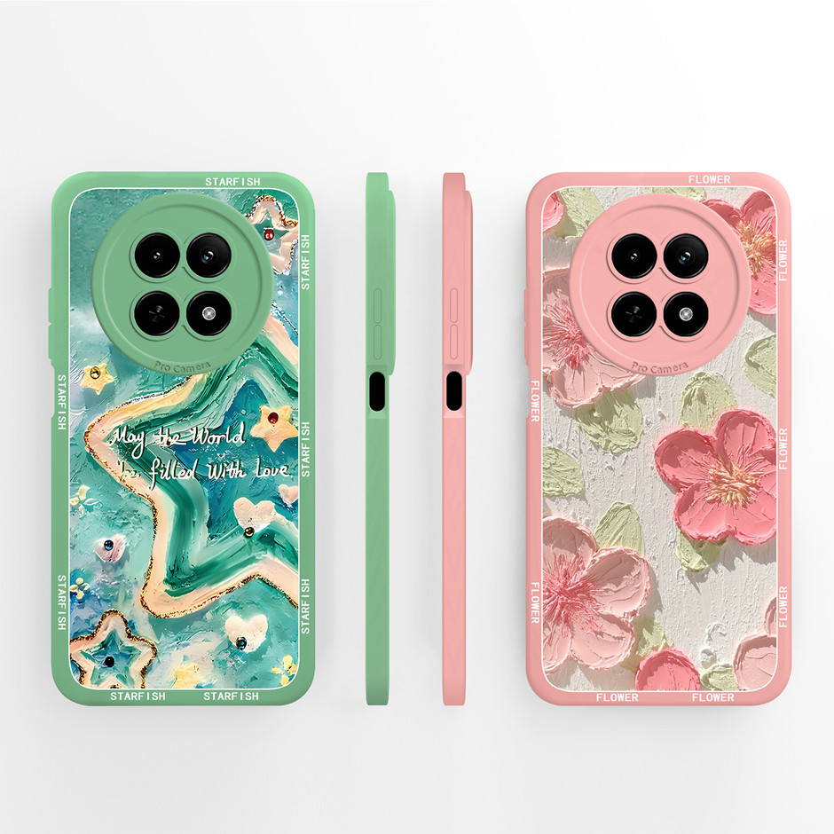 New Design For Realme 12 12x 5G Case Cute Artistic Oil Painting Star ...