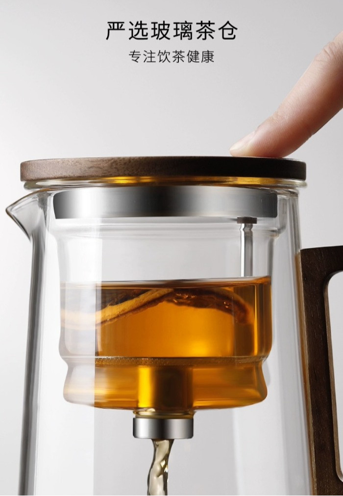 Glass Tea Pot Kettle Infuser 500ML/750ML Teapot Water Separation Inner ...