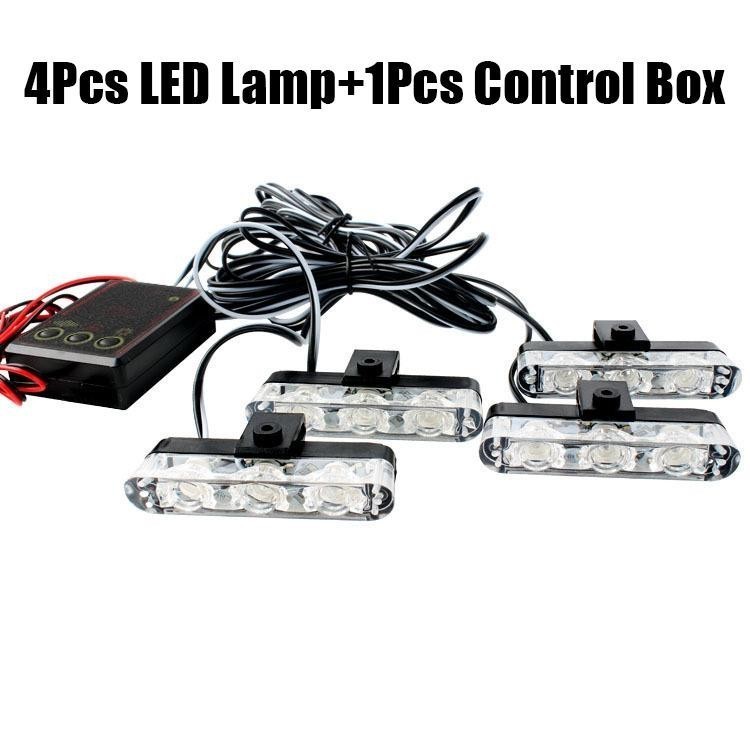 Car Grille Remote Clamp Multi Mode Strobe Light Red/Blue Emergency ...