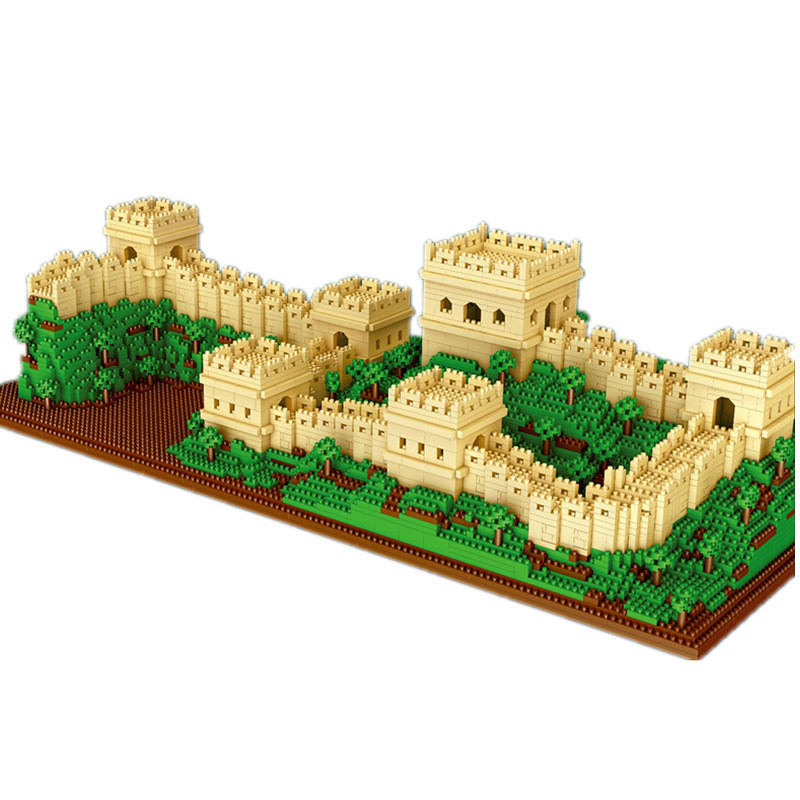 LEZI Mini Blocks Royal Garden Architecture Chinese Castle Building ...