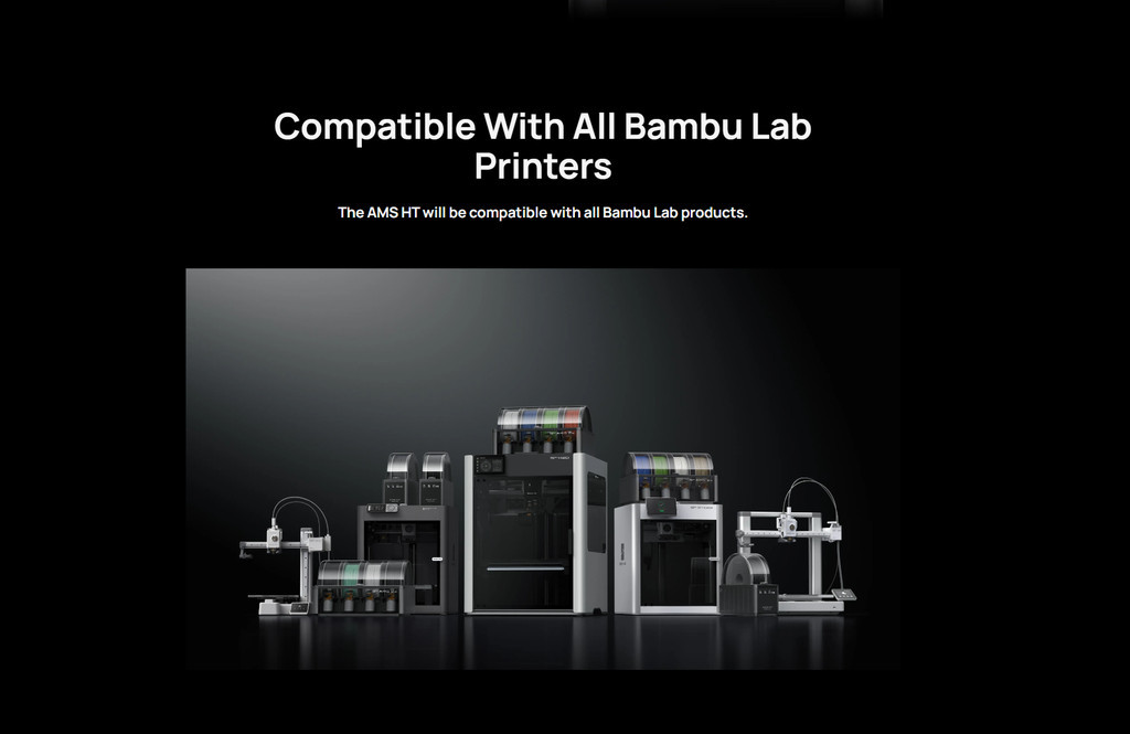 Bambu Lab AMS HT Automatic Material System For Multicolors Printing X1 ...