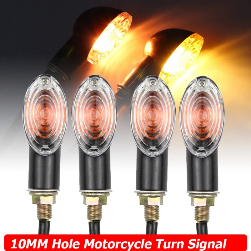 Universal Electric Scooter LED Signal Indicators 10MM Hole Motorcycle ...