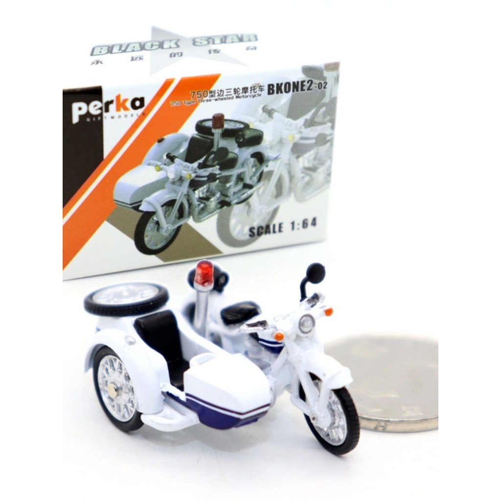 Alloy 1/64 Motorcycle Nagae Type 750 Side Three-Wheeled Motorcycle ...