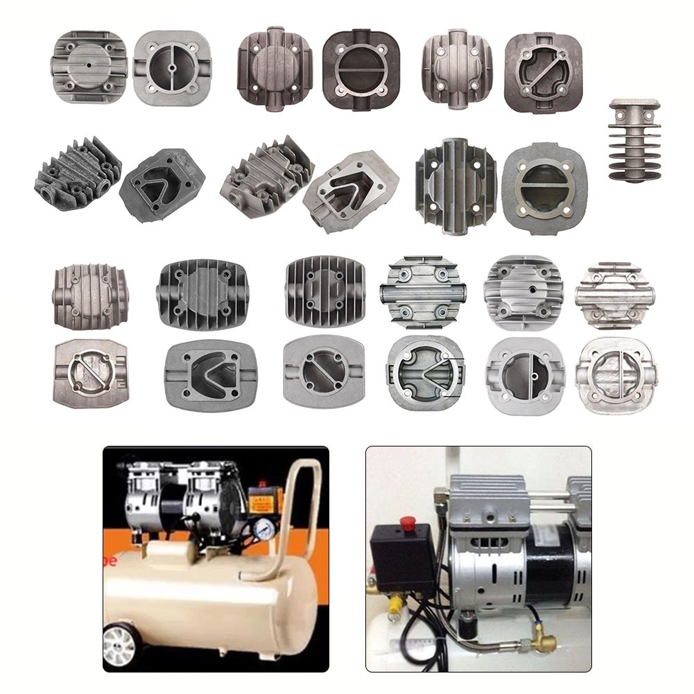 Silent Oil-free Air Compressor Air Pump Parts Cylinder Head Replacement ...