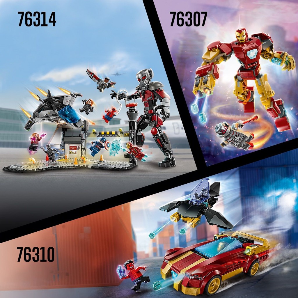LEGO 76307 Marvel Super Heroes Iron Man Mech vs. Ultron Building Toy ...