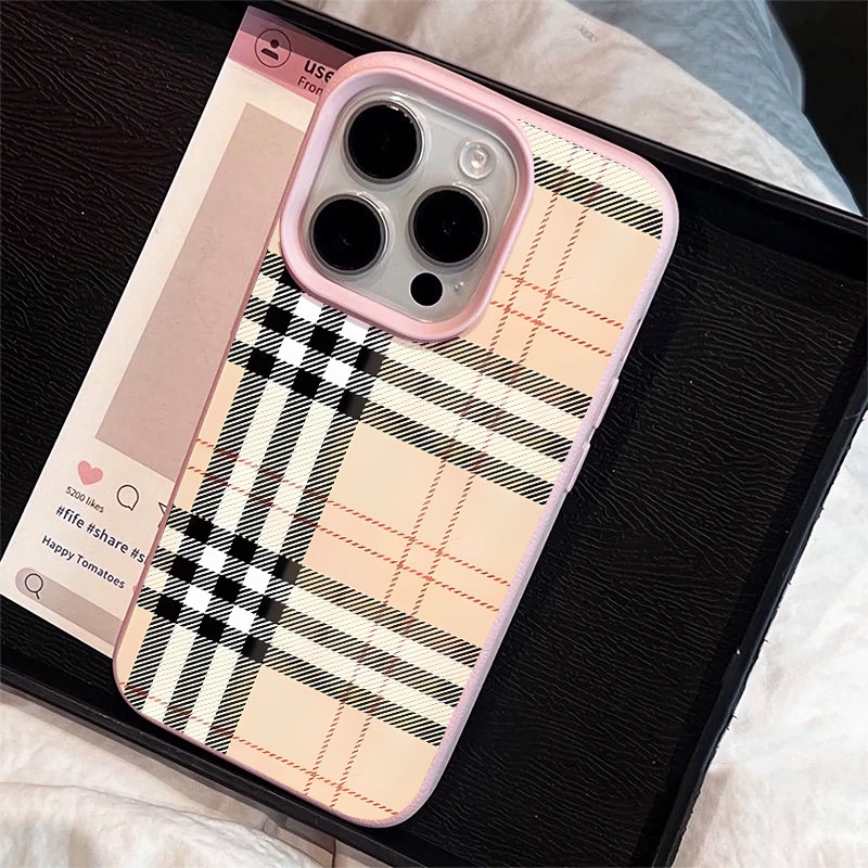 Creative Retro Checkered Pattern Phone Case Compatible for IPhone 16 15 ...
