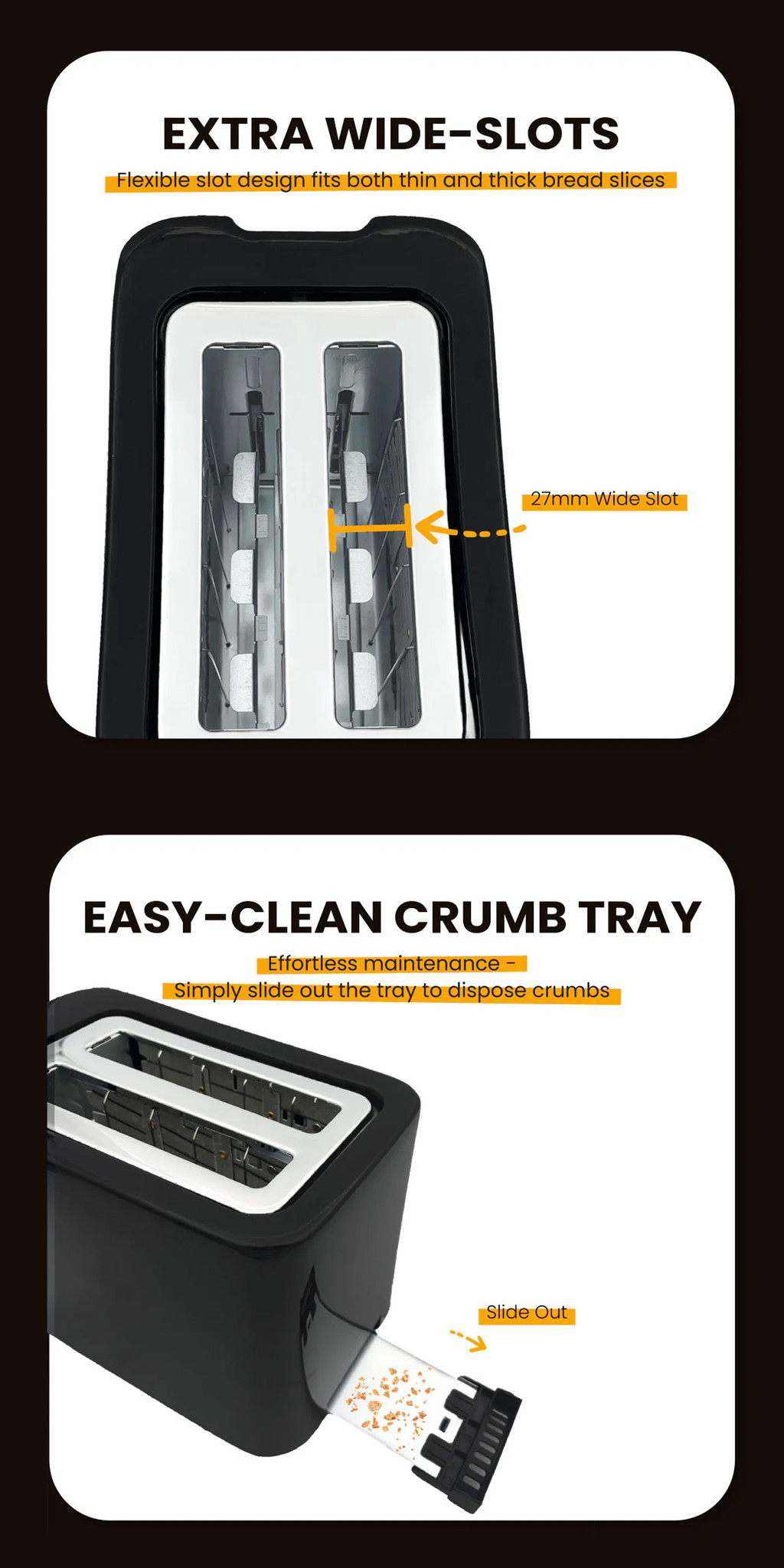 Russell Taylors 2 Slot 700 Watt Bread Toaster 7 Shades Setting T2 T2C ...