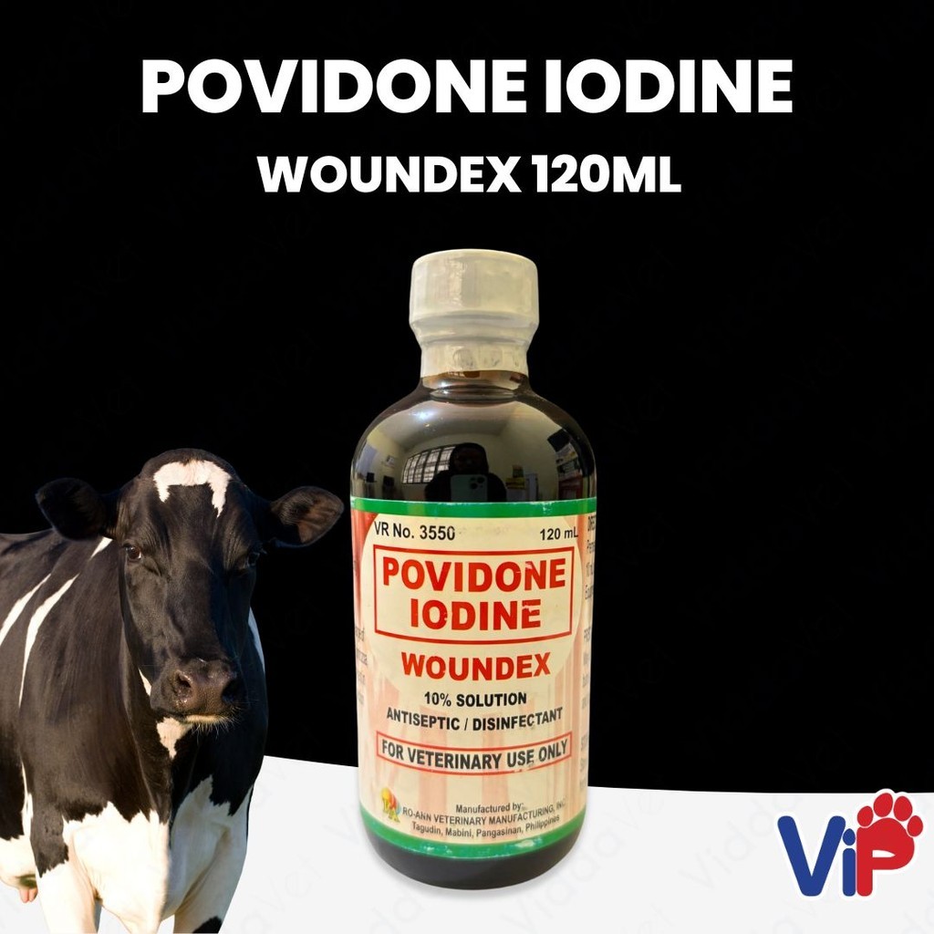 120ml Woundex Povidone Iodine Safe for Dogs, Cats, and Livestock ...