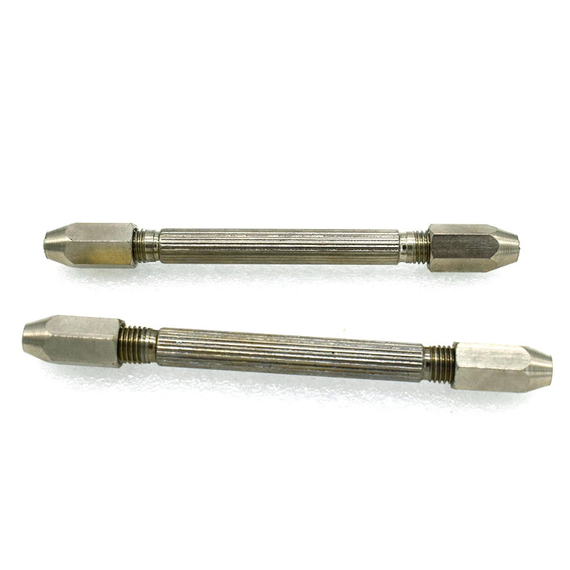 2PCS Double Ended Mouth Pin Vise Hand Drill Wire Gauge Bit Holder ...