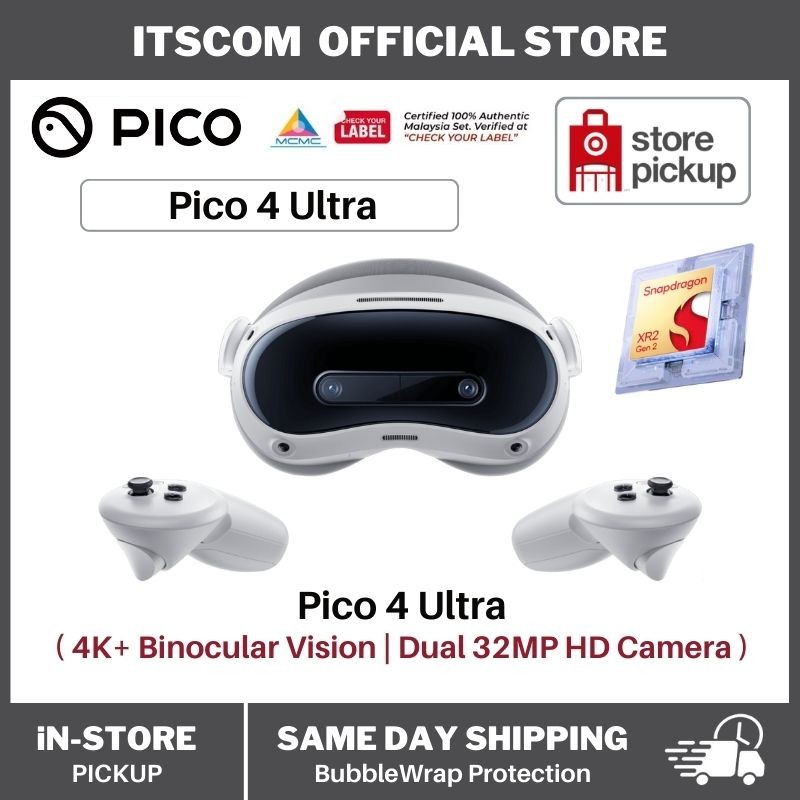 PICO 4 Ultra VR Headset | 12GB + 256GB | Four Environment Tracking ...