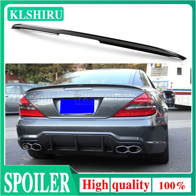 KLSHIRU Carbon fiber back trunk spoiler rear boot lip spoiler wing rear ...