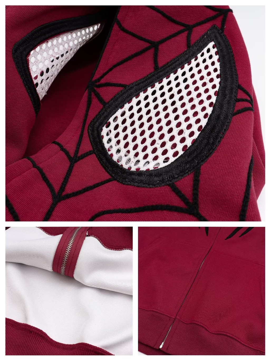 Single Piece Street Spider Cardigan Hooded Different Couple Wear Zipper ...