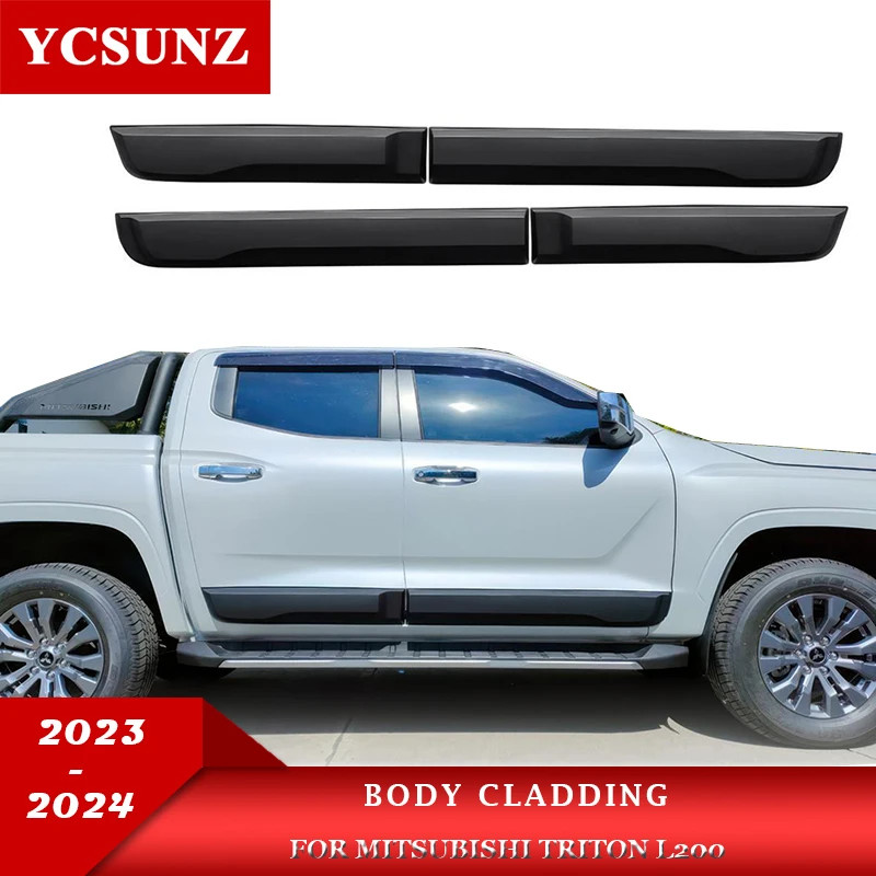 ABS Side Body Cladding kit For Mitsubishi L200 Triton 2023 2024 Strada ...