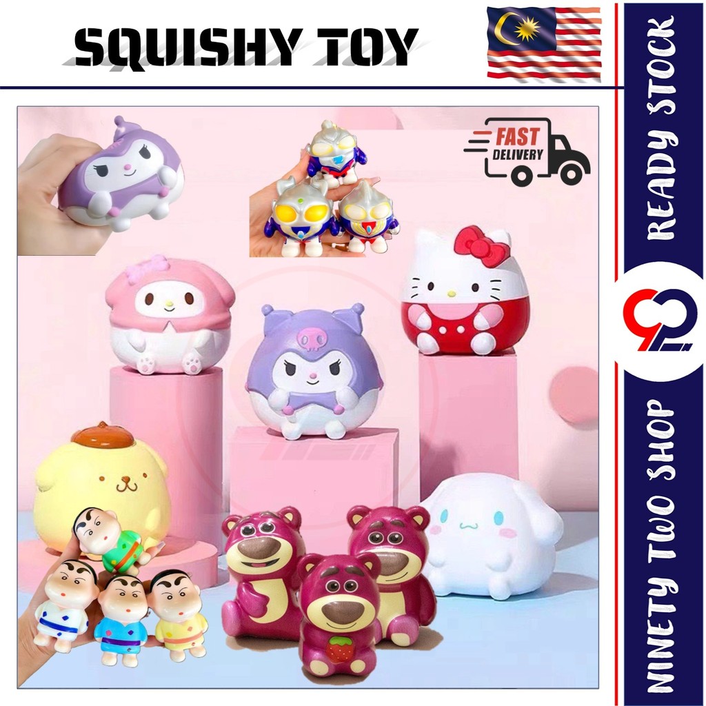 Slow Rising Sponge Sanrio Cinnamoroll Hello Kitty Stress Relief Toys ...
