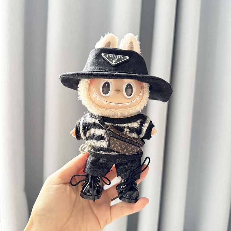 Labubu V1 V2 Clothing Accessories 15cm Labubu Sitting Party Doll Hat ...