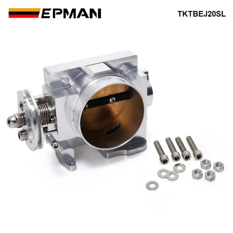 EPMAN 70mm Aluminum Turbo Throttle Body For Subaru GDB WRX STI Version ...