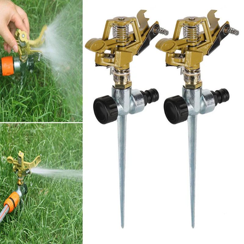 Garden Sprinkler 360° Rotation Irrigation Watering System Automatic ...