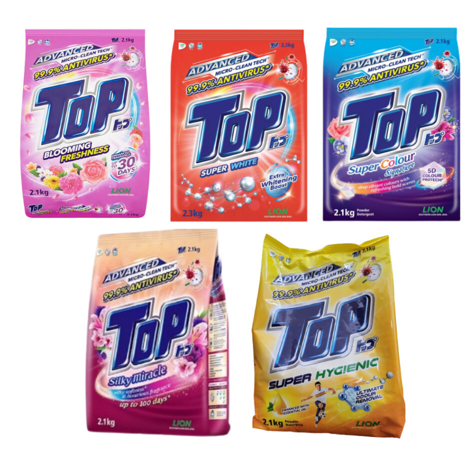 Top Detergent Powder Super White 3.6kg | Shopee Malaysia