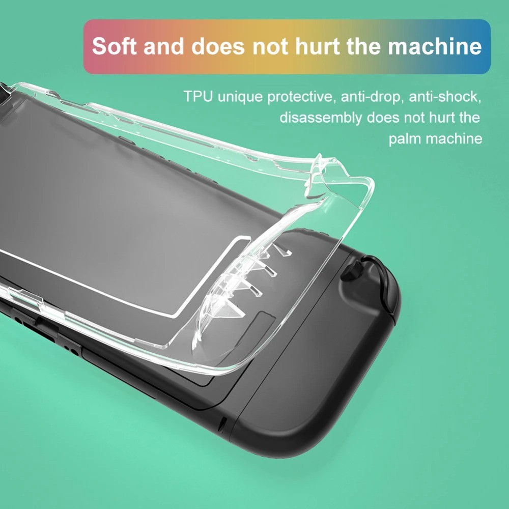 Transparent TPU Case for Nintendo Switch 2 Full Protective Scratch-Resistant Shockproof Drop ...
