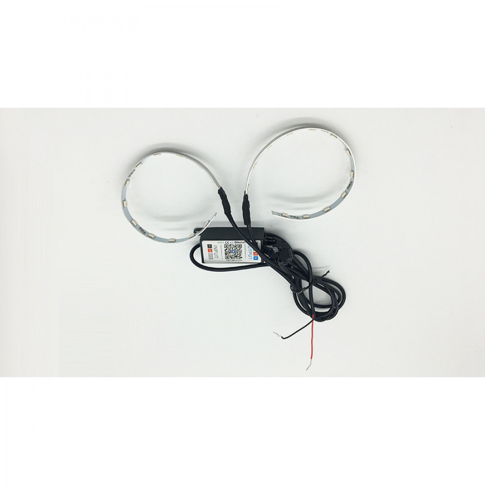 Auto RGB headlight Projector Led Devil Eye Demon Eye Lamp Bluetooth App ...