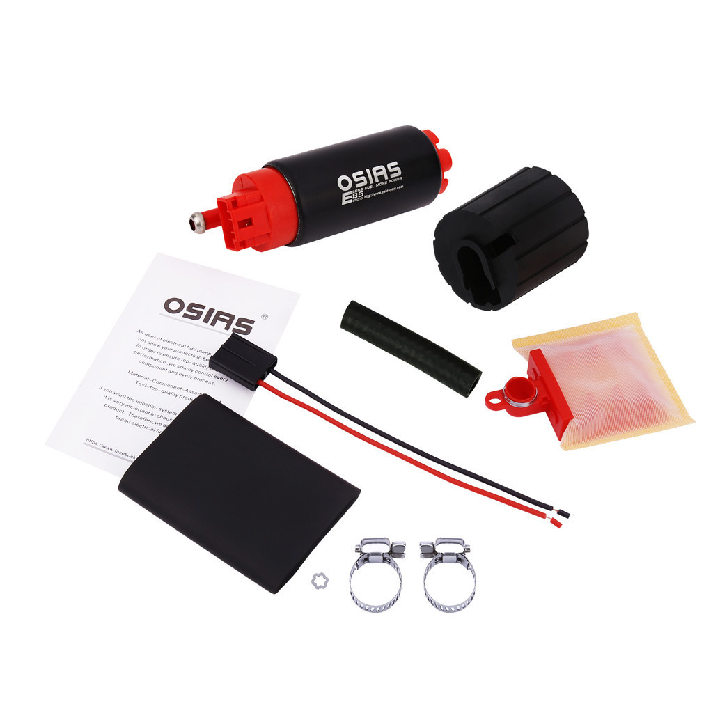OSIAS 340LPH High Performance EFI Fuel Pump Kit "Replaces Walbro 255LPH ...