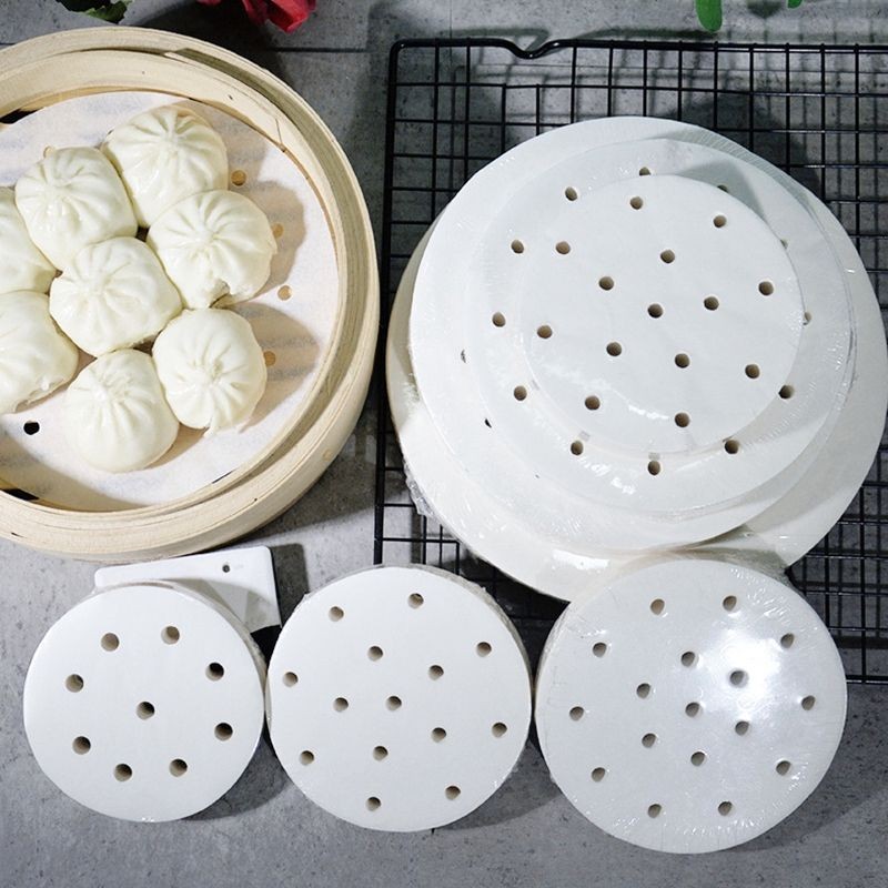50pcs food special steamer steamer steamer paper steamer Mantou bun ...