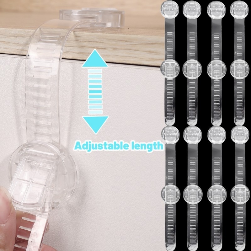 Fridge Door Safety Lock - Baby Safety Strap Lock - for Cabinets ...