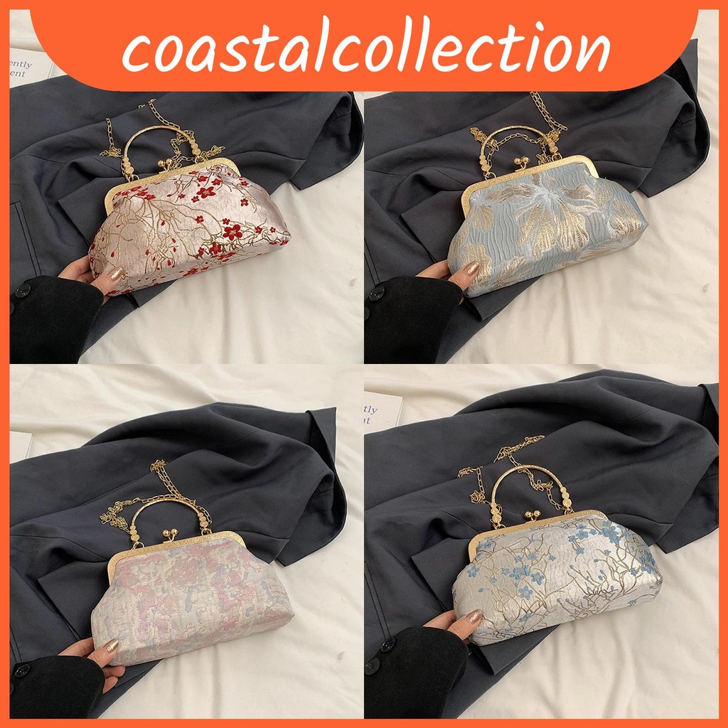 Beautifully Crafted Silk Handbag Trendy Street Style Summer Accessory ...