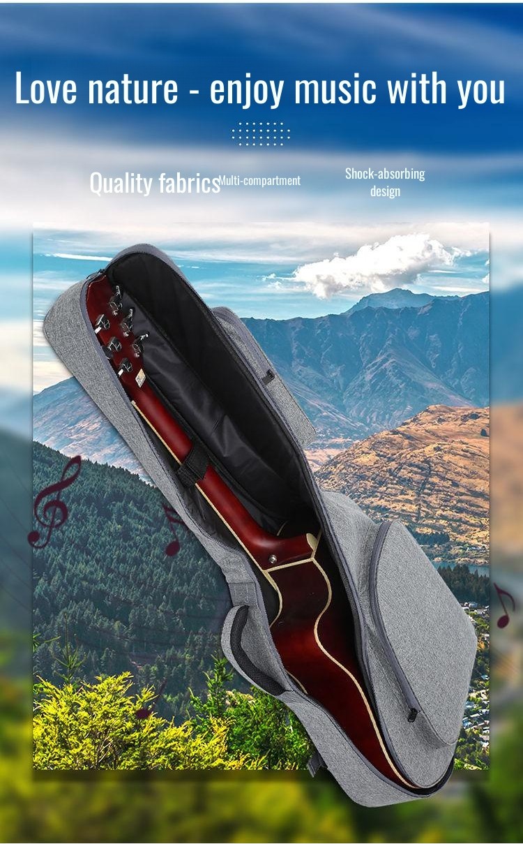 41 Inch Guitar Bags Waterproof Oxford Bass Case Portable Guitar Backpacks Thicken Pad Rucksack ...