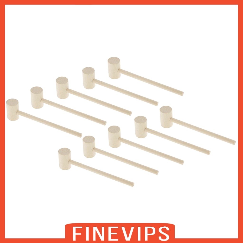 in stock [FinevipsMY] Wooden Mini Hammers for Chocolate, Natural Wood ...