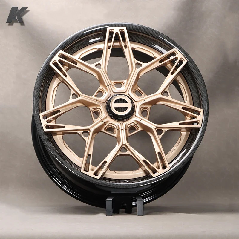 Wangu Custom High Quality Carbon Fiber Two-piece Forging Wheel Aluminum ...