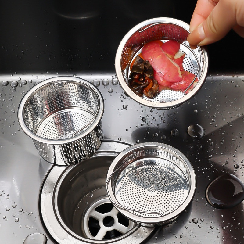 [ Featured ] Stainless Steel Draining Basket With Handle - Anti ...