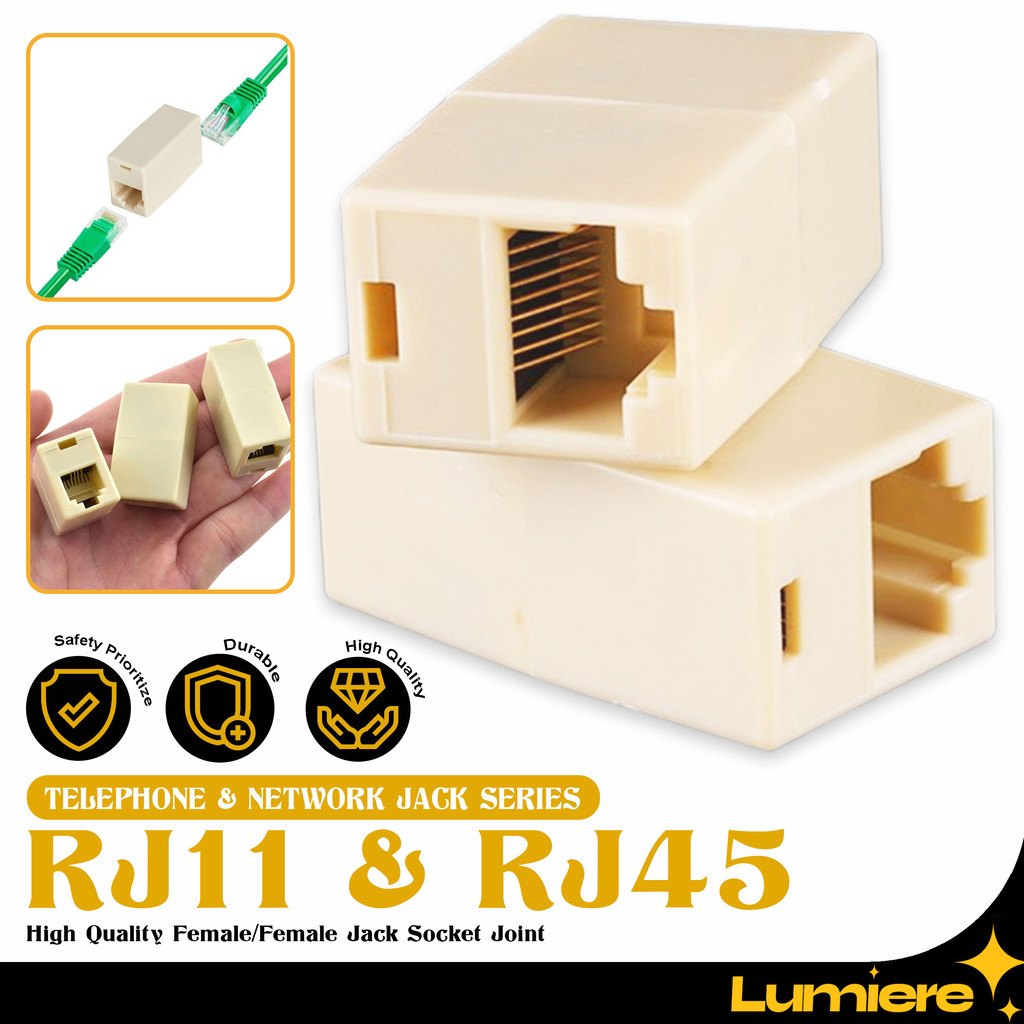 Female To Female Socket Joint Telephone Jack Network Internet Jack High ...