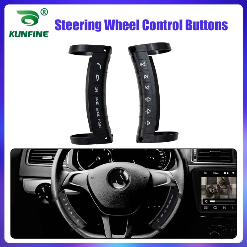 Universal Wireless Steering Wheel Remote Control Multi-function Button Remote Bluetooth for Car ...