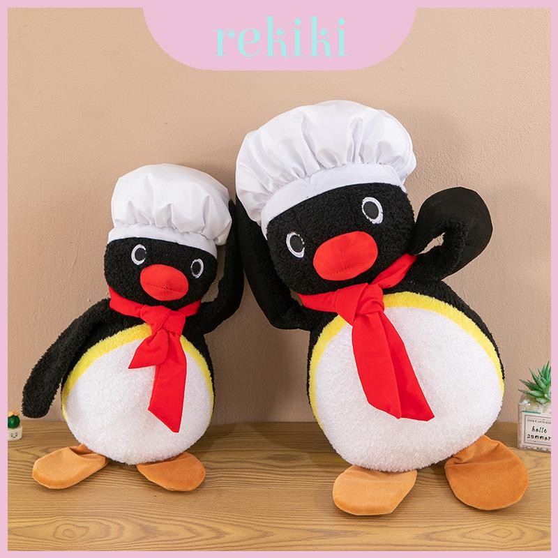 And Cute Cozy Pingu Chef Penguin Plush Toy Lovable Stuffed Animal For ...