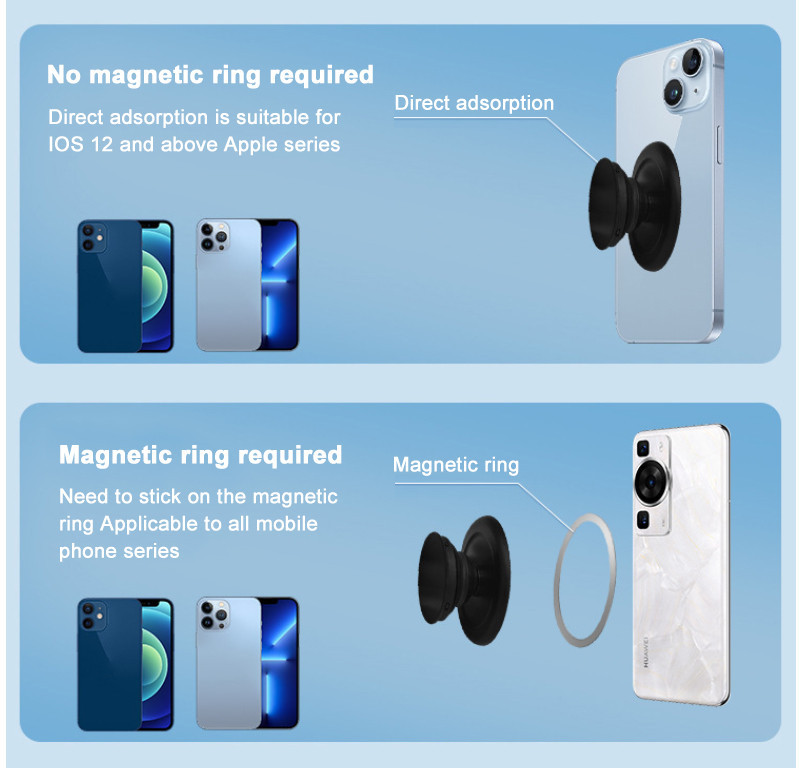 New Magnetic Phone Grip Phone Popsocket with Swappable Top for Phones ...