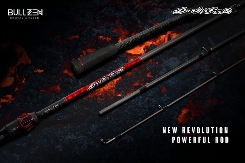 2025 BULLZEN DARK FIRE SPINNING BAITCASTING BC FISHING ROD CASTING ROD ...