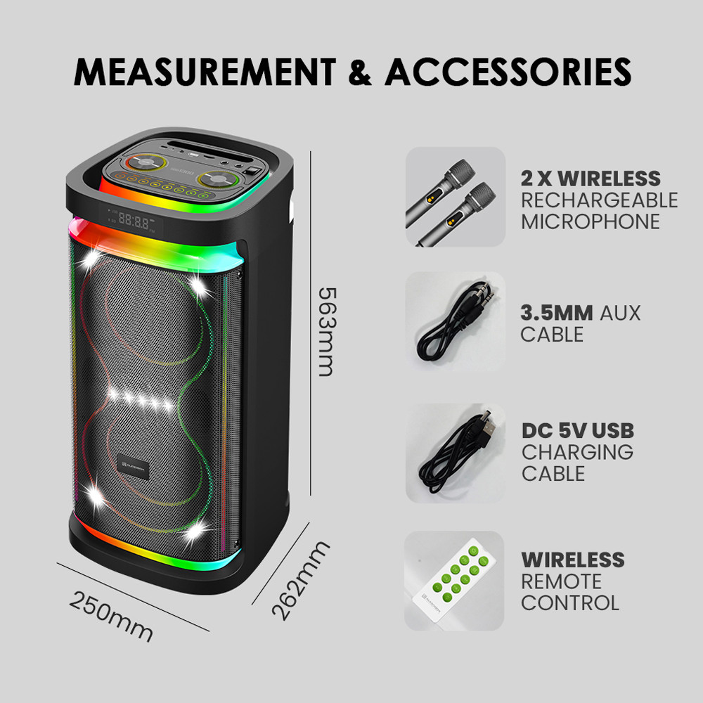 Audiobox BBX1300 Bluetooth USB Outdoor Portable Rechargeable Speaker ...