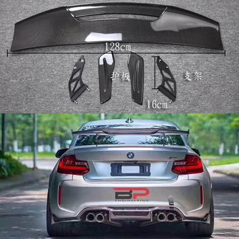 Car Styling GTS Carbon Fiber Modified Rear Spoiler Tail Wing For BMW 1M ...