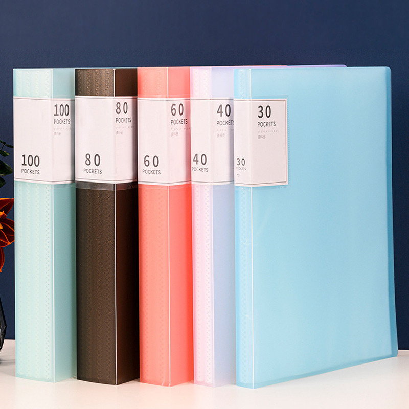 𝗣𝗔𝗚𝗘 𝗚𝗨𝗔𝗥𝗗 》 20/30/60/100 Pockets A4 Transparent Clear File Folder ...
