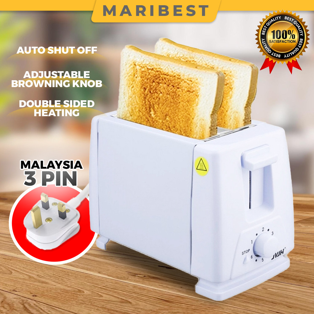 3Pin 2 Slice Electronic Toaster Pembakar Roti Bread Toaster Electric ...