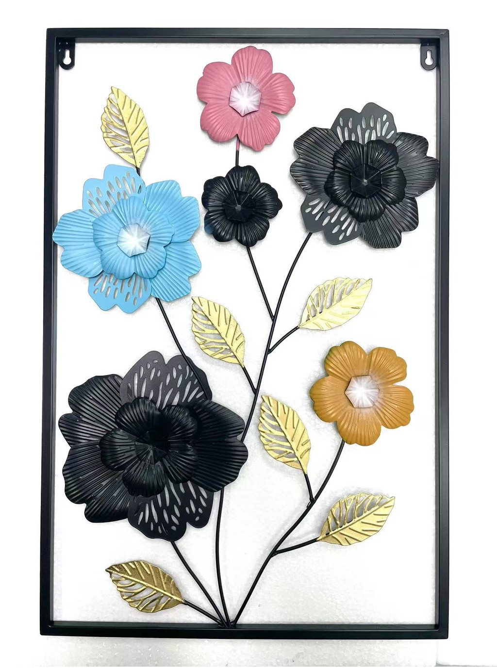 Frame Hiasan Dinding Murah Ruang Tamu Nordic Design Golden Metal Leaf ...