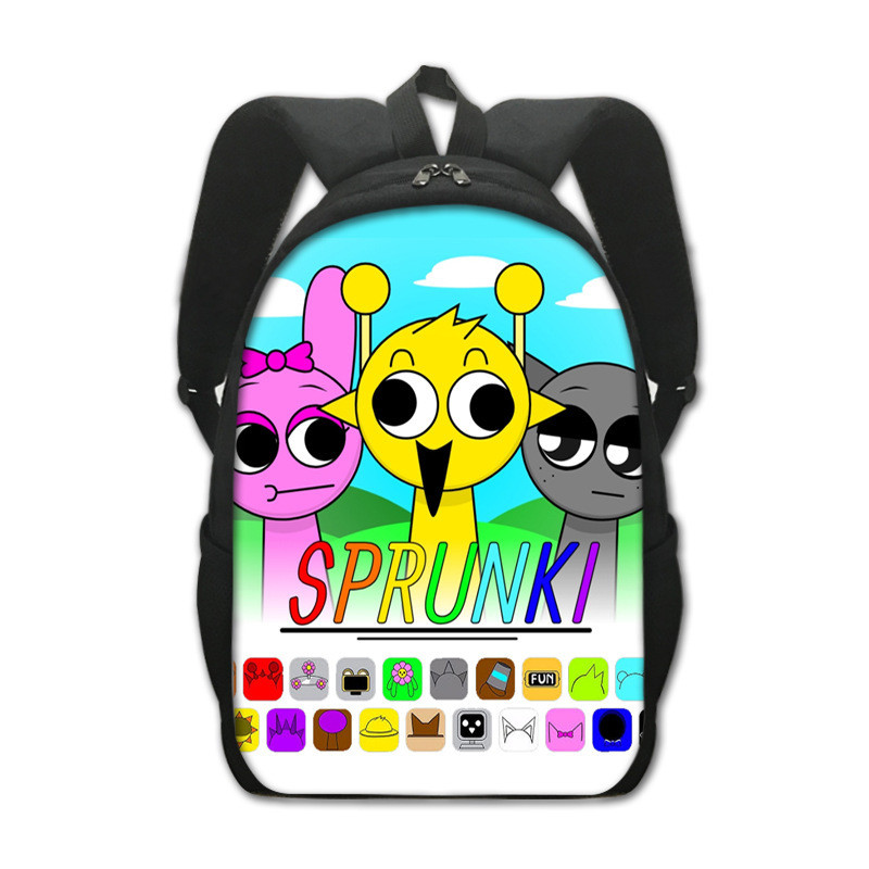 Sprunki Incredibox Sprunki Backpack 16inch For Students | Shopee Malaysia
