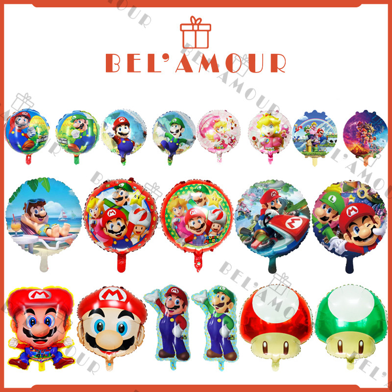 Super Mario Cartoon Foil Balloon Super Mario Balloon for kids Belon ...