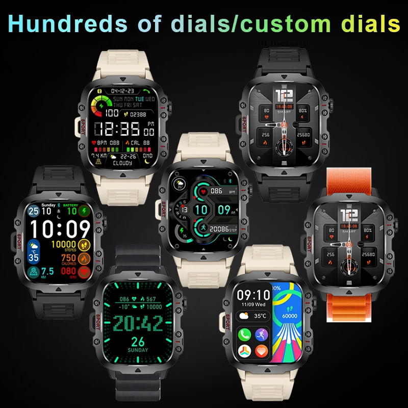 Modern Smart Watch for Men, 4.98cm Full Touch Screen, Zinc Alloy, 5.2 ...