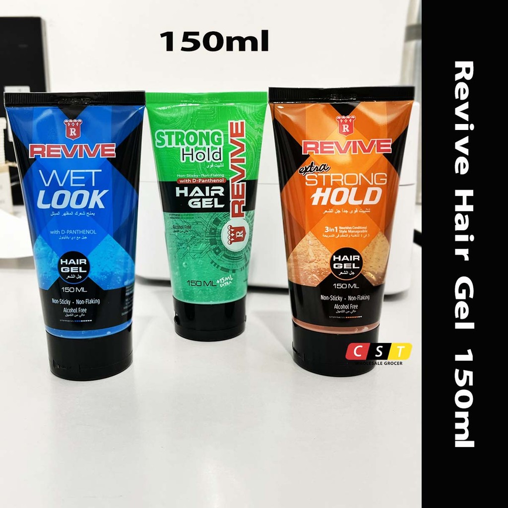 REVIVE Hair Gel 150ml (Extra Strong Hold/ Soft/ Strong Hold/ Wet Look ...