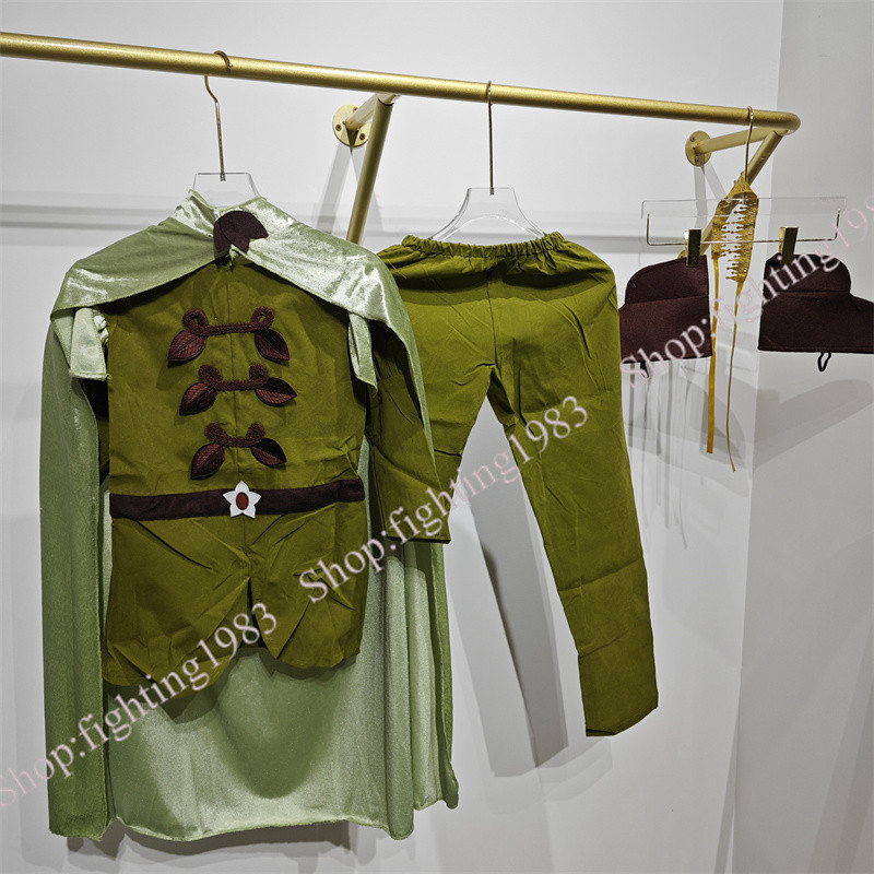 Disney Fairy Tale Peter Pan Frog King Prince Costume For Kids Boy Royal ...