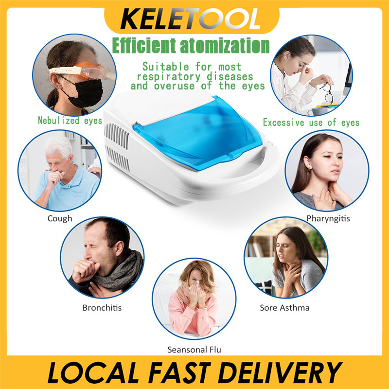 Nebulizer Compressor Machine Inhaler Spray Steamer Portable Air ...